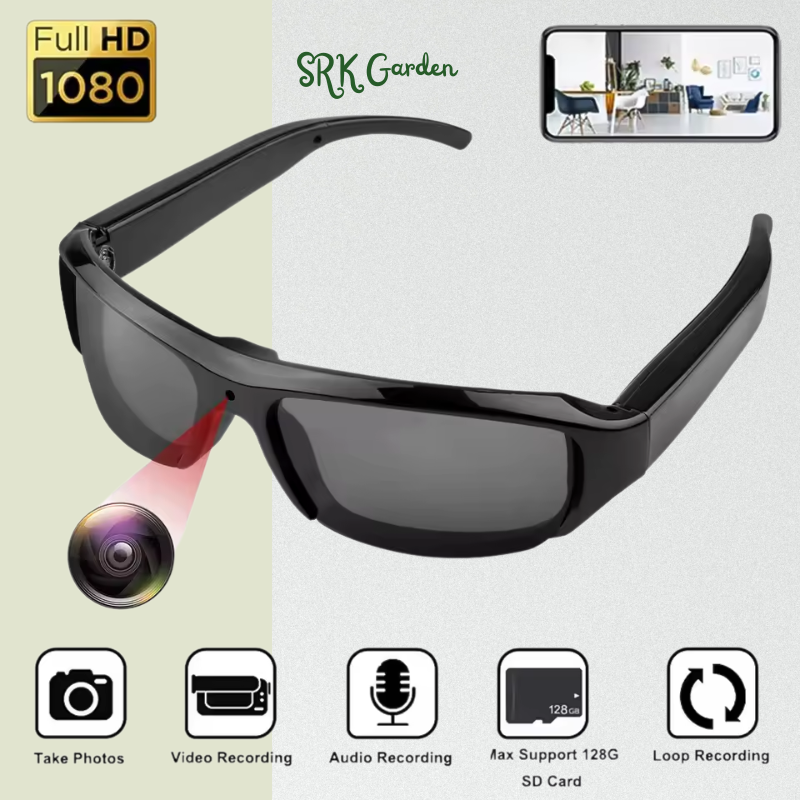 Glasses Camera HD 1080P Video Take Photo Outdoor Video Recorder Cyclin ...