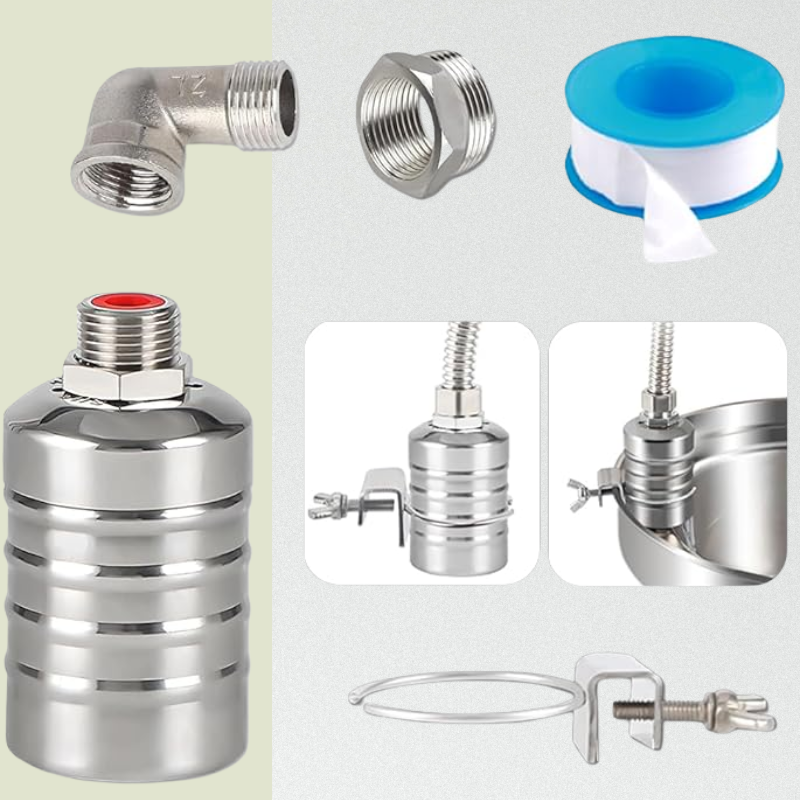 Float Valve,1/2" to 1'' water level control float valve 304 Stainless ...